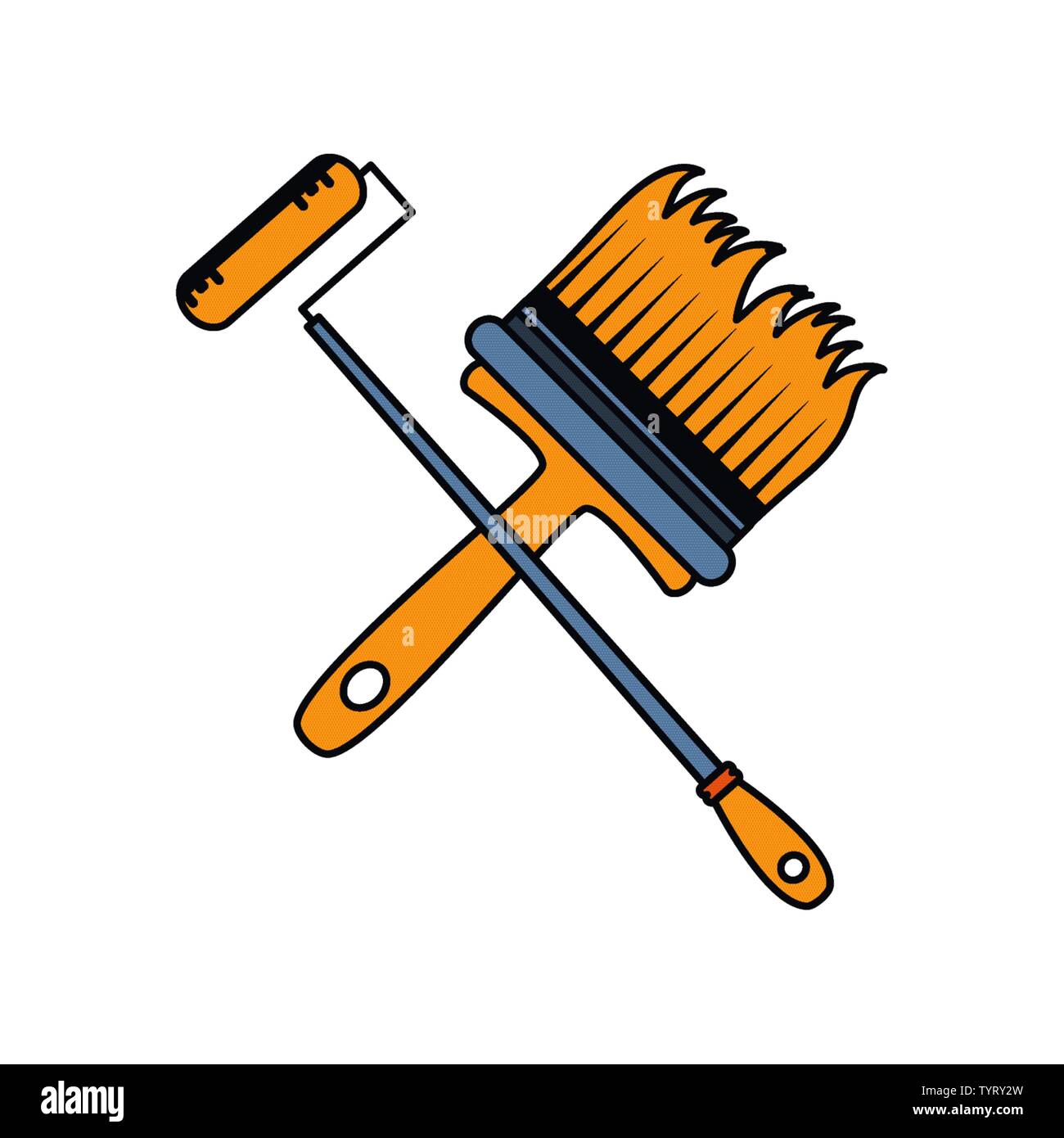 Tools design, under construction work repair progress reconstruction ...