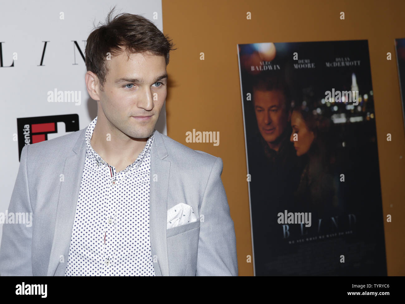 Drew Moerlein arrives on the red carpet at the 'Blind' premiere at ...