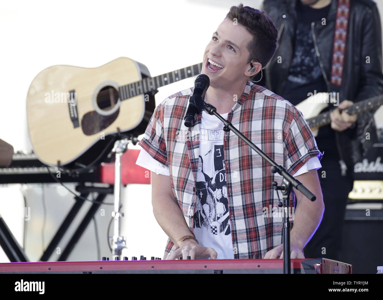 Charlie Puth performs on the NBC Today Show at Rockefeller Center in ...