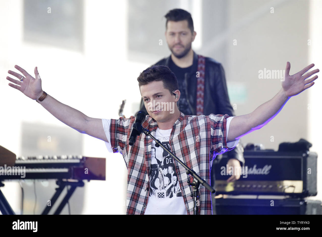 Charlie Puth performs on the NBC Today Show at Rockefeller Center in ...