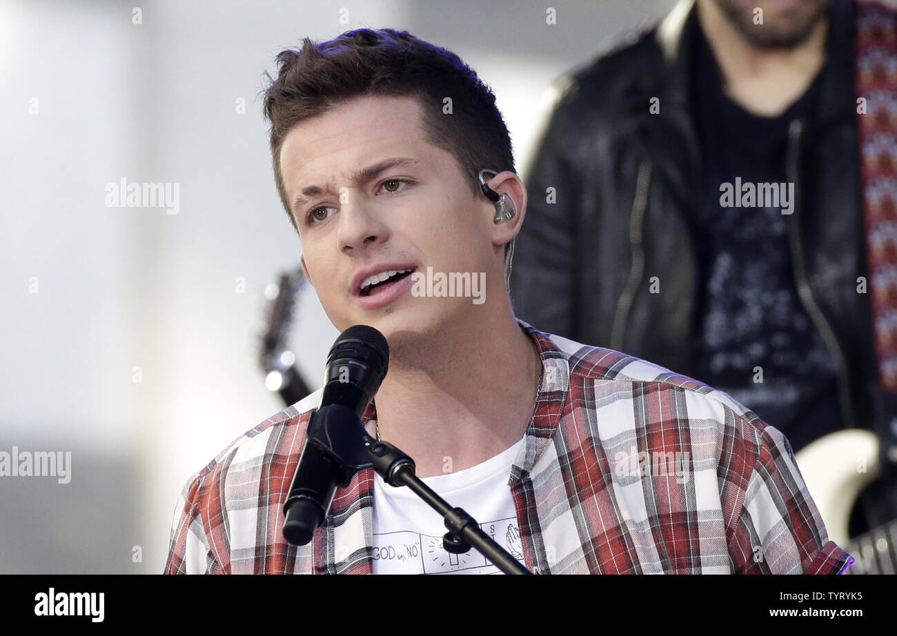 Charlie Puth performs on the NBC Today Show at Rockefeller Center in ...