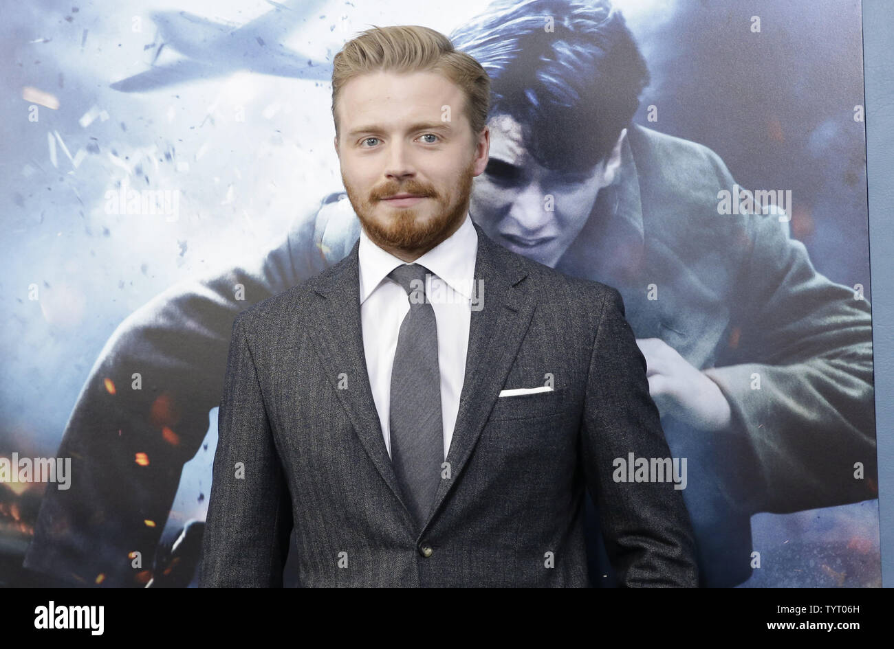 Jack Lowden arrives on the red carpet at the 'DUNKIRK' New York ...
