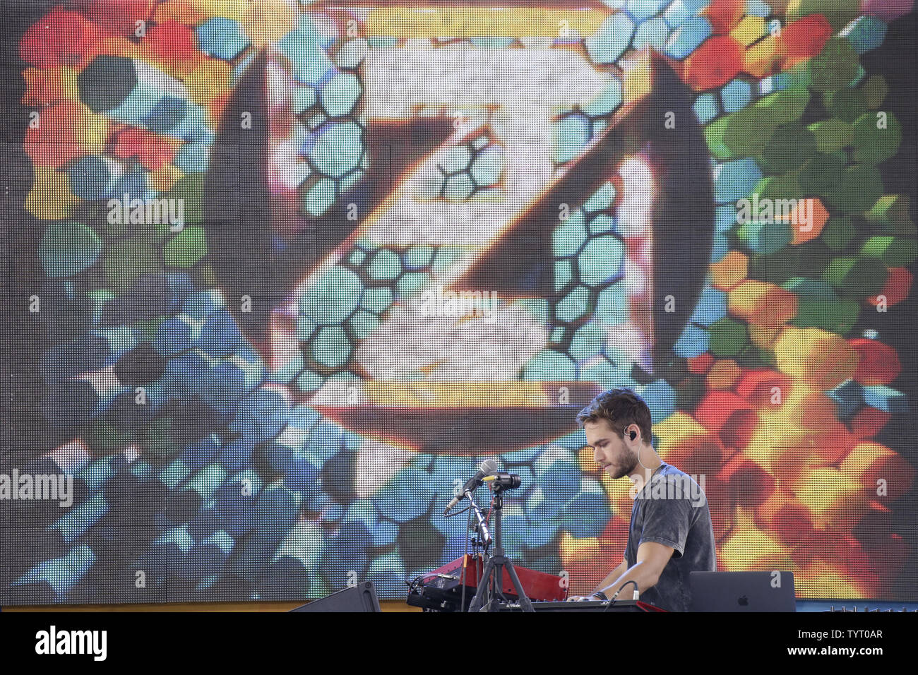 Zedd performs on the Good Morning America Show at the Rumsey Playfield ...