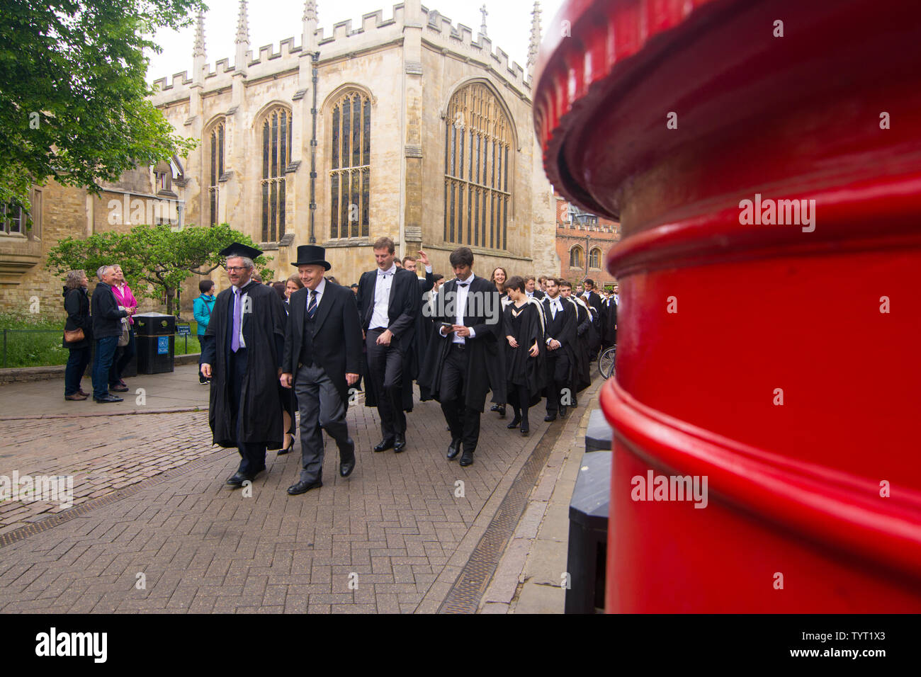 Trinity college cambridge university graduation hi-res stock ...