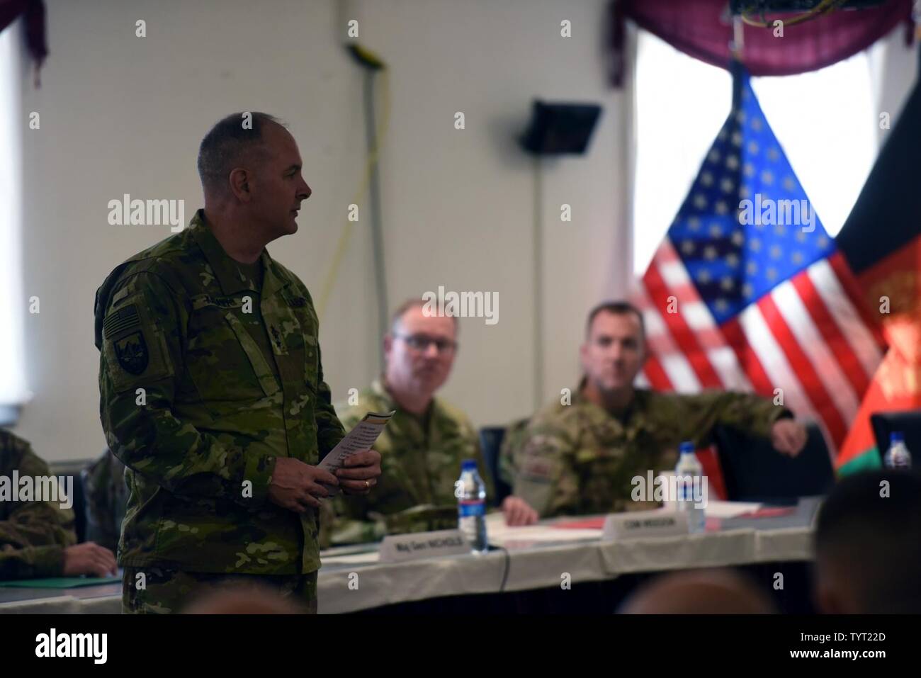 Army Lt. Gen. Timothy Kadavy, director, Army National Guard, addresses ...