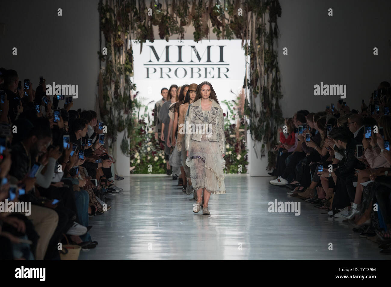 Models walk on the runway at the Mimi Prober fashion show during New ...