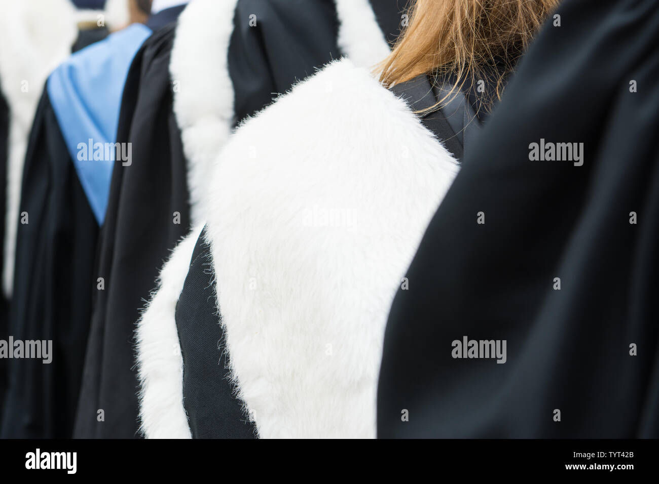 Colour of graduation gowns has a meaning sybolizing something, white ...