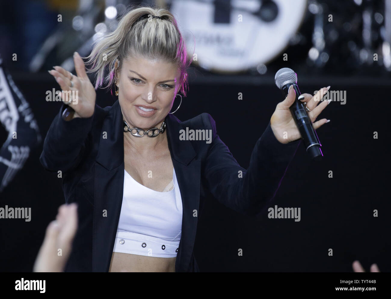 Fergie performs on the NBC Today Show at Rockefeller Center on ...