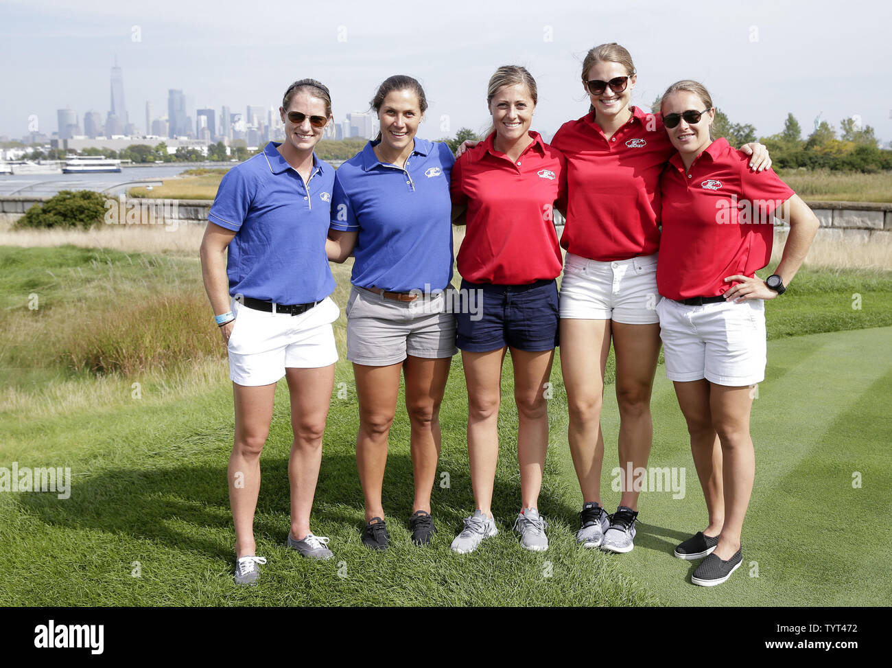 Kacey Bellamy, Megan Bozek, Gigi Marvin, Lee Stecklein and Alex ...