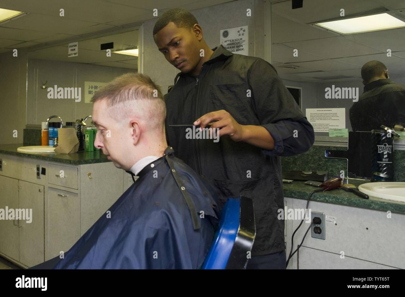 GULF (Nov. 25, 2016) Seaman Tevin Piper, from Augusta, Ga., gives a ...