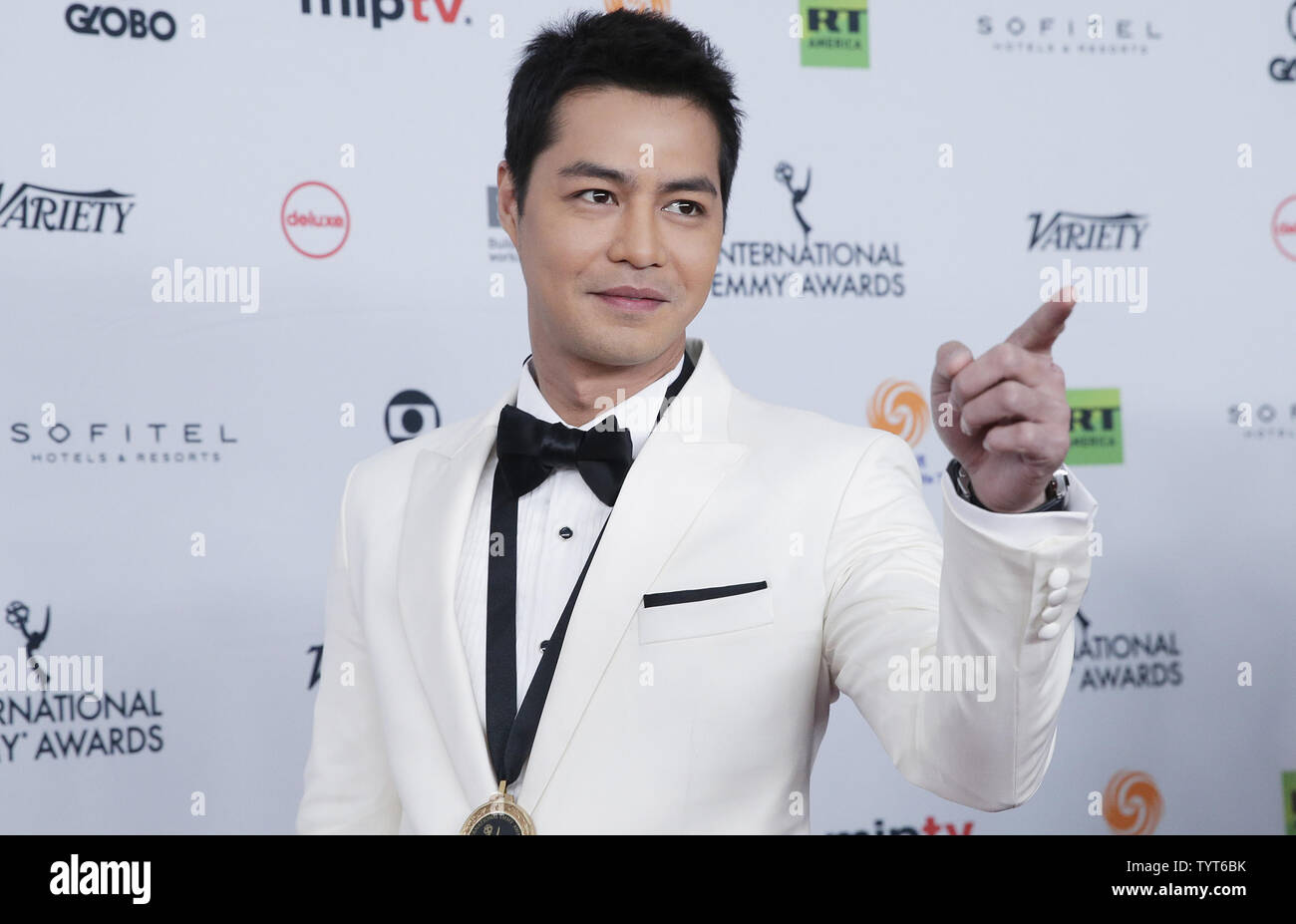 Zanjoe Marudo arrives on the red carpet at the 45th International Emmy ...