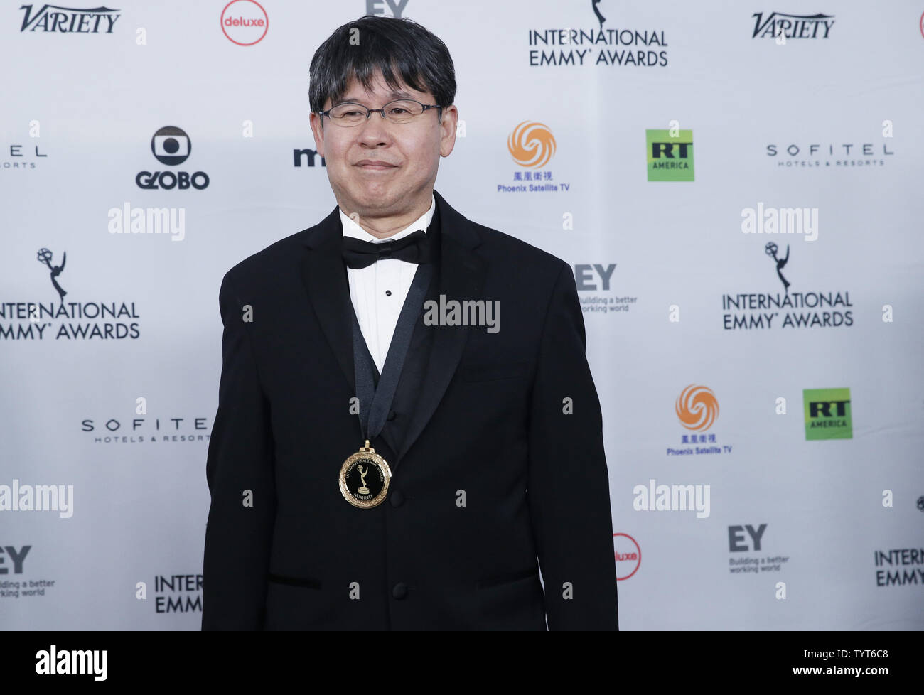 Nobuto Ariyoshi arrives on the red carpet at the 45th International Emmy Awards at the New York ...