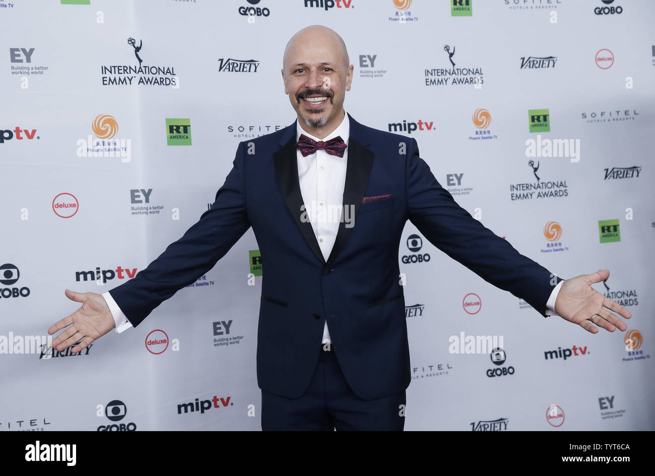 Maz Jobrani arrives on the red carpet at the 45th International Emmy ...
