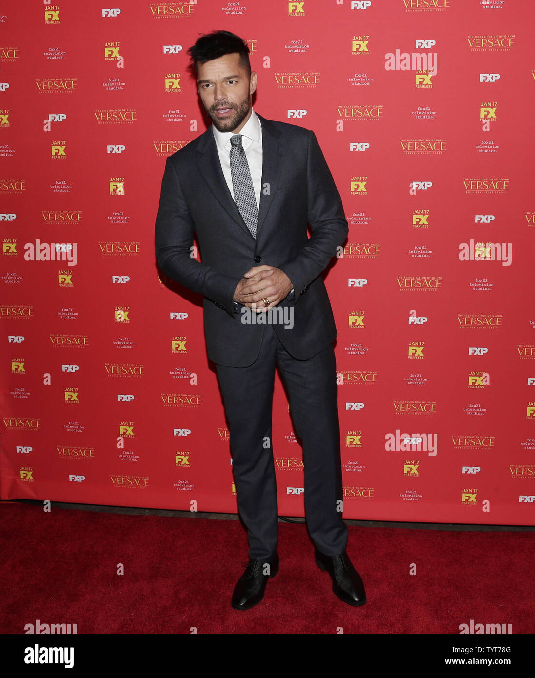 Ricky Martin arrives on the red carpet at 'The Assassination Of Gianni ...