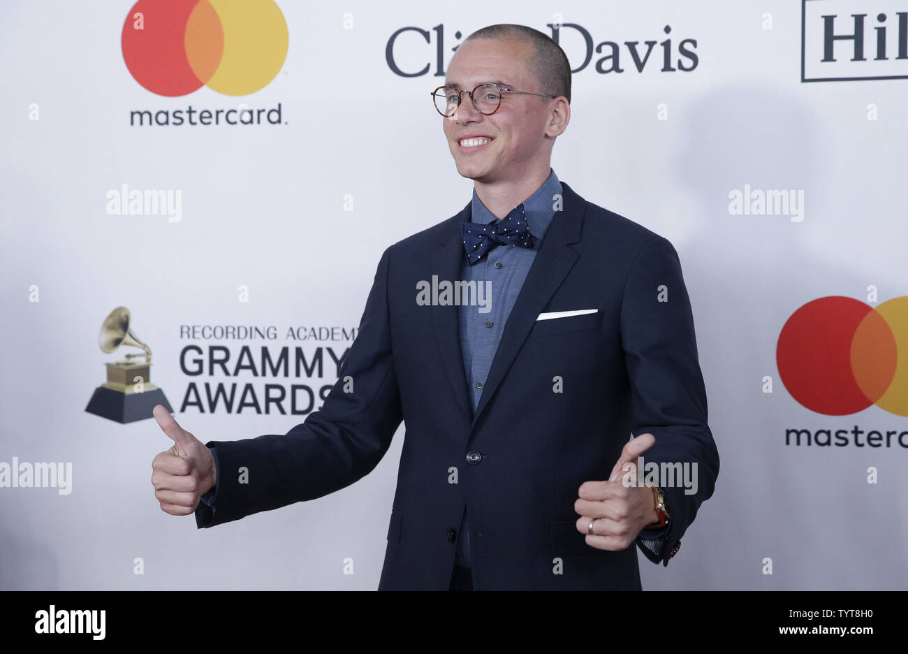 Logic arrives on the red carpet at the Clive Davis and Recording ...