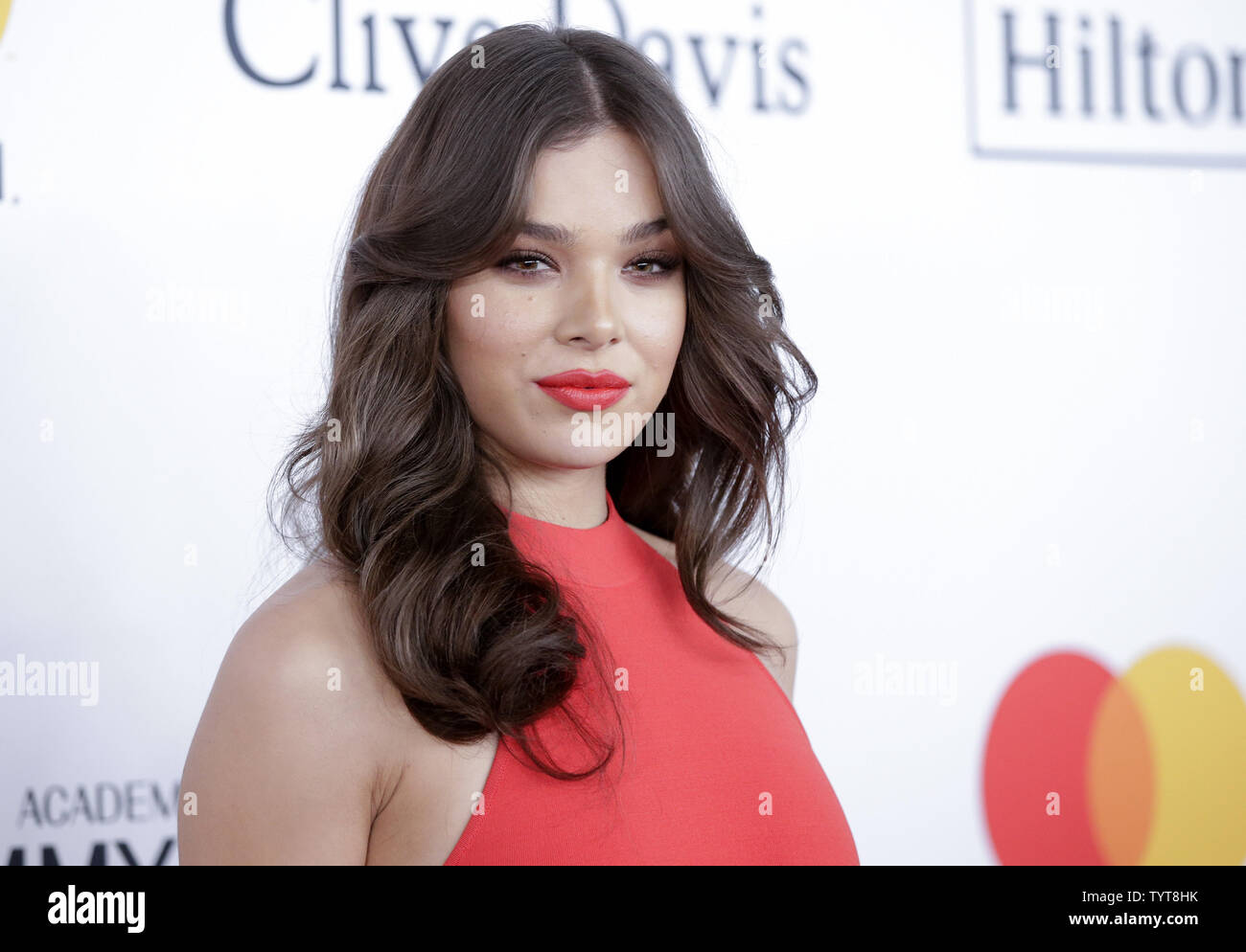 Hailee Steinfeld arrives on the red carpet at the Clive Davis and ...