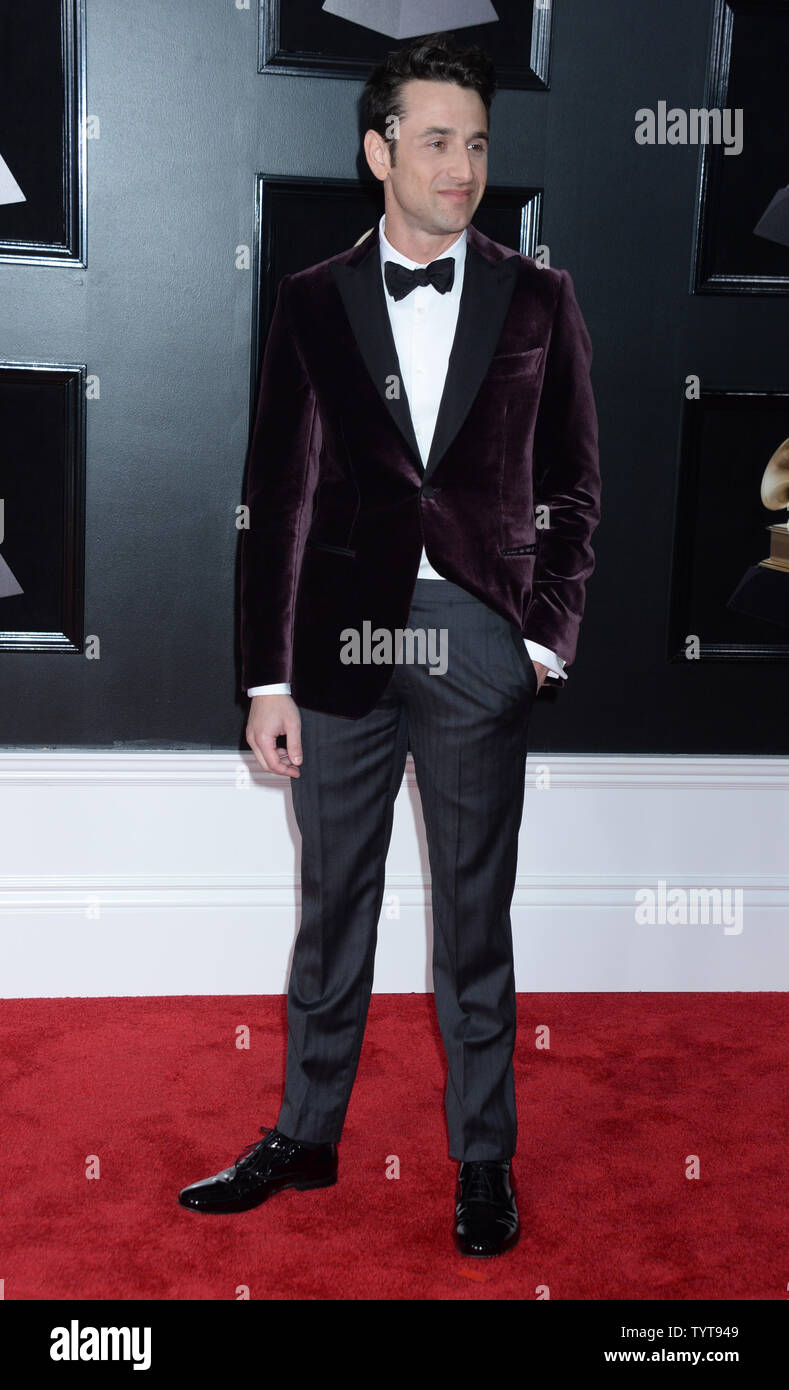 Justin Hurwitz arrives on the red carpet at the 60th Annual Grammy ...