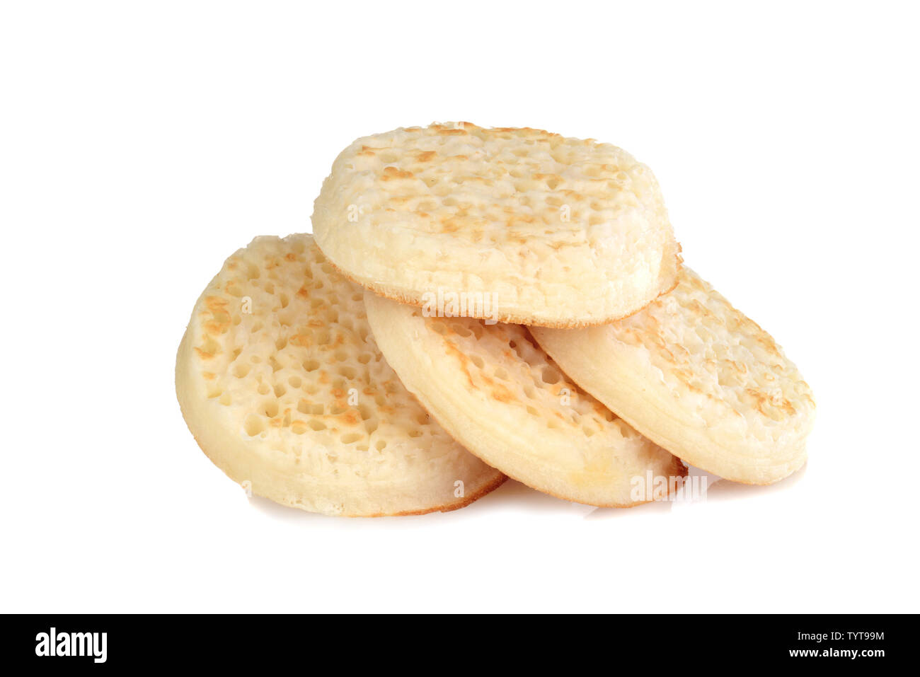 pile of english crumpets Stock Photo - Alamy