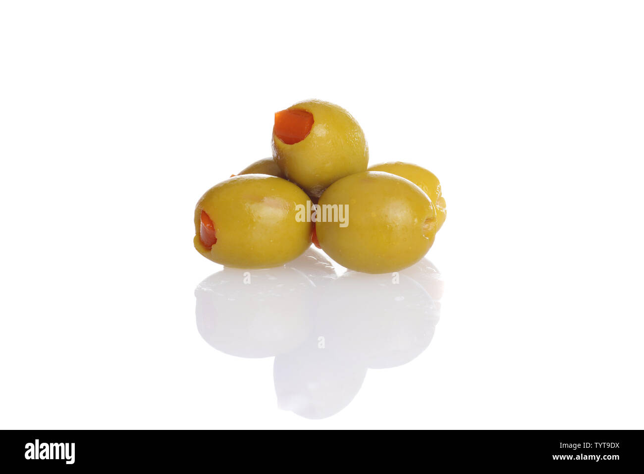 pile of pimento green olives Stock Photo - Alamy