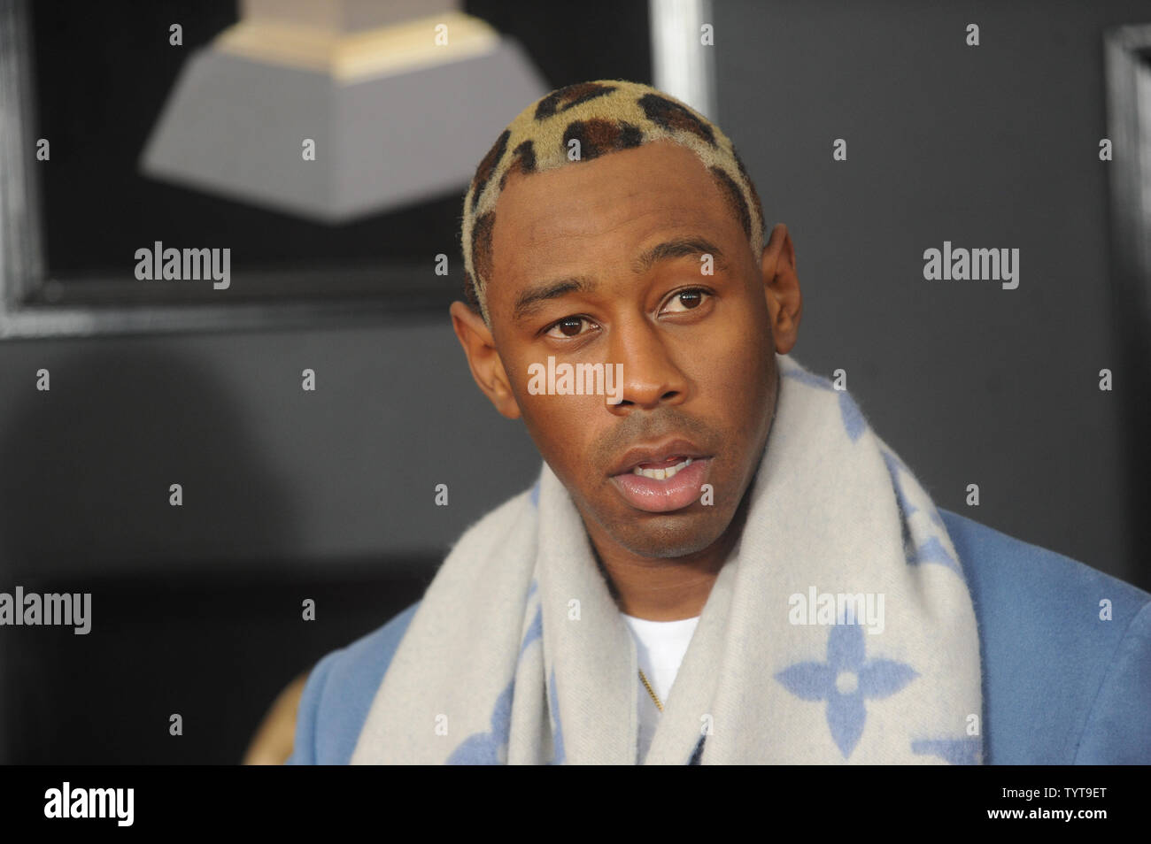 Tyler, the Creator arrives on the red carpet at the 60th Annual Grammy ...