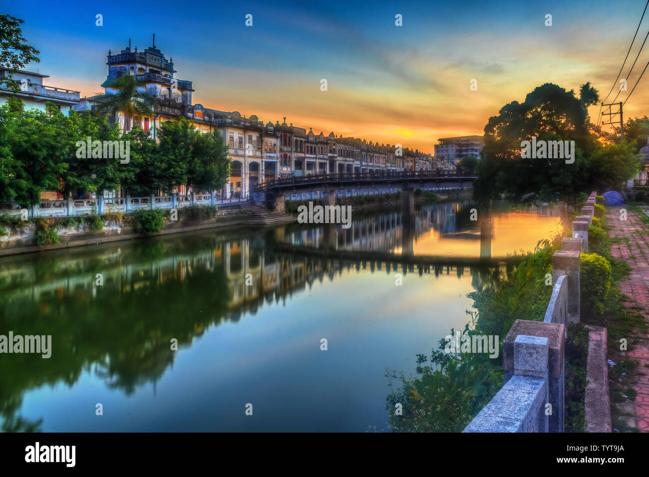Chikan ancient town, Kaiping bunker tower, Guangdong Stock Photo - Alamy