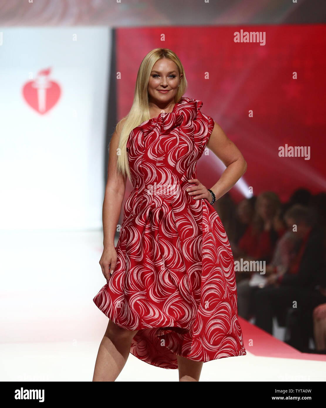 Elisabeth Rohm walks on the runway at the American Heart Association's ...