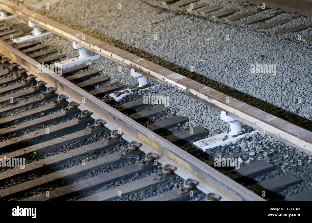 New tracks for Amtrak trains are already installed when Amtrak hosts a ...
