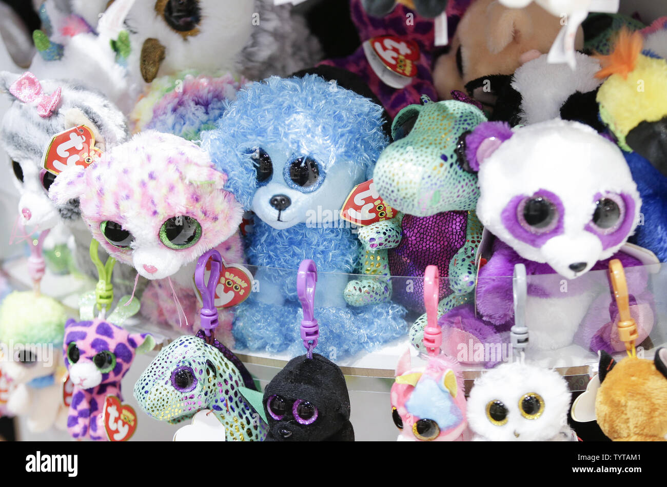 Stuffed animals from TY are on display at the 115th American ...