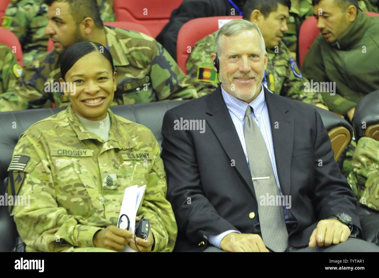 Command Sgt. Maj. Jill L. Crosby, 1st Cavalry Division Resolute Support ...