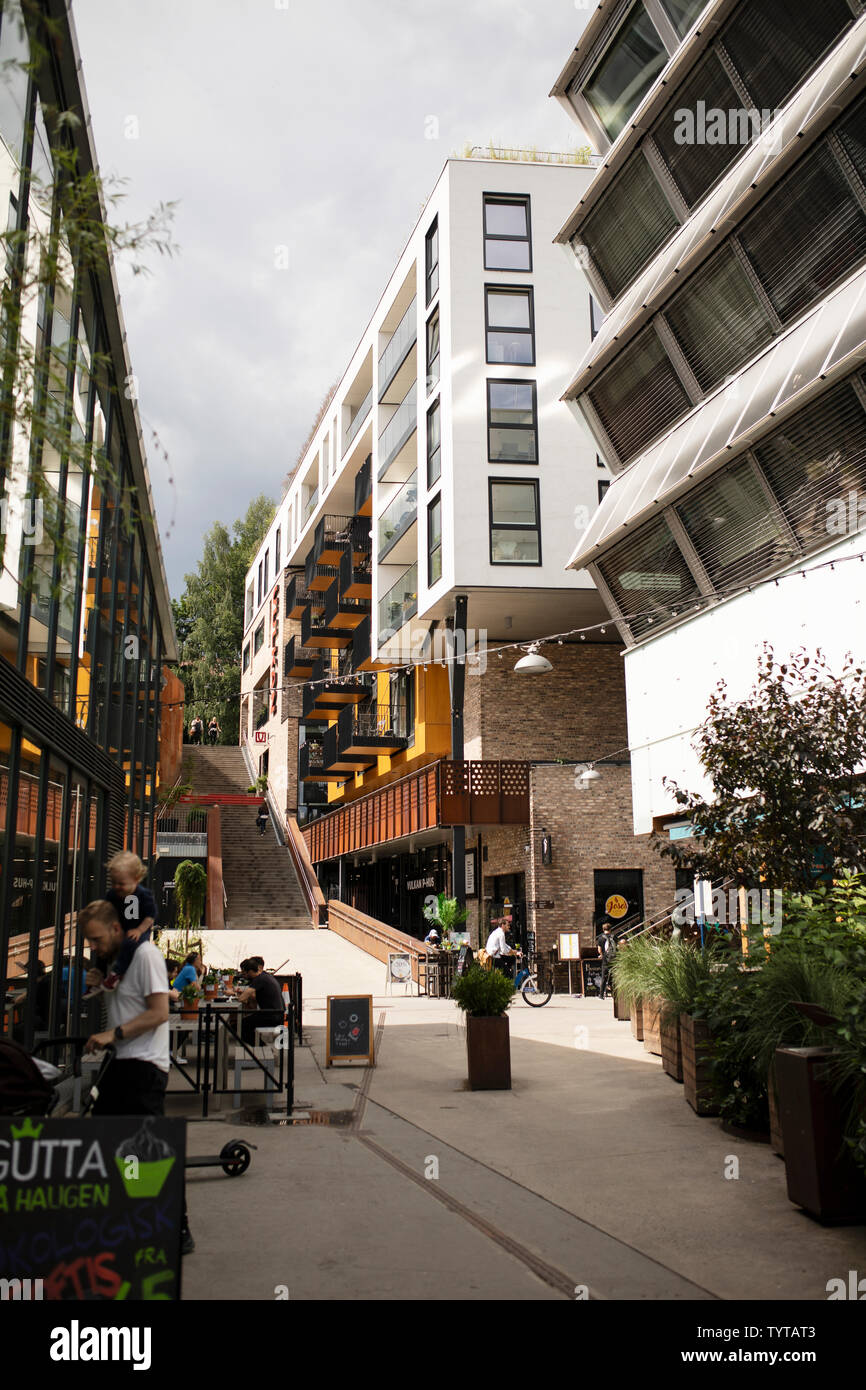 The Vulkan center in Oslo, Norway, a mixed-use former industrial ...