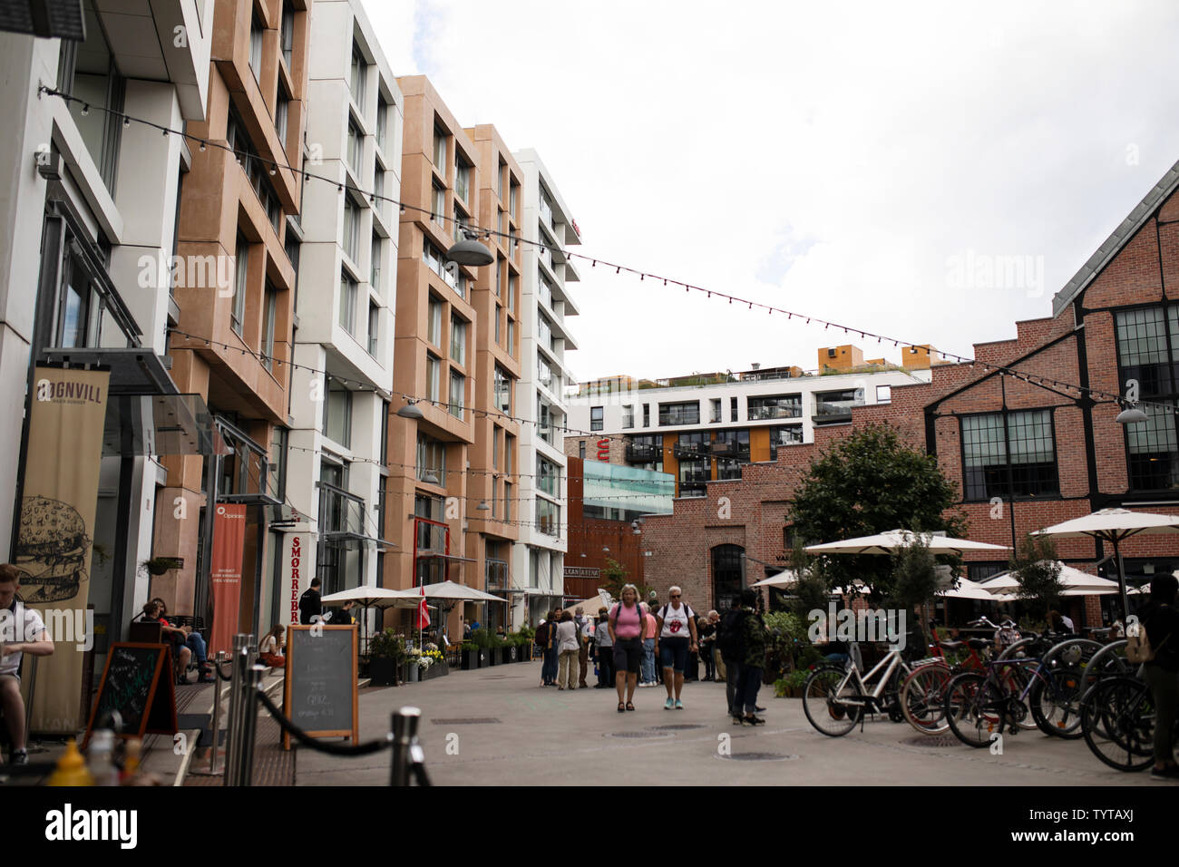 The Vulkan center in Oslo, Norway, a mixed-use former industrial ...
