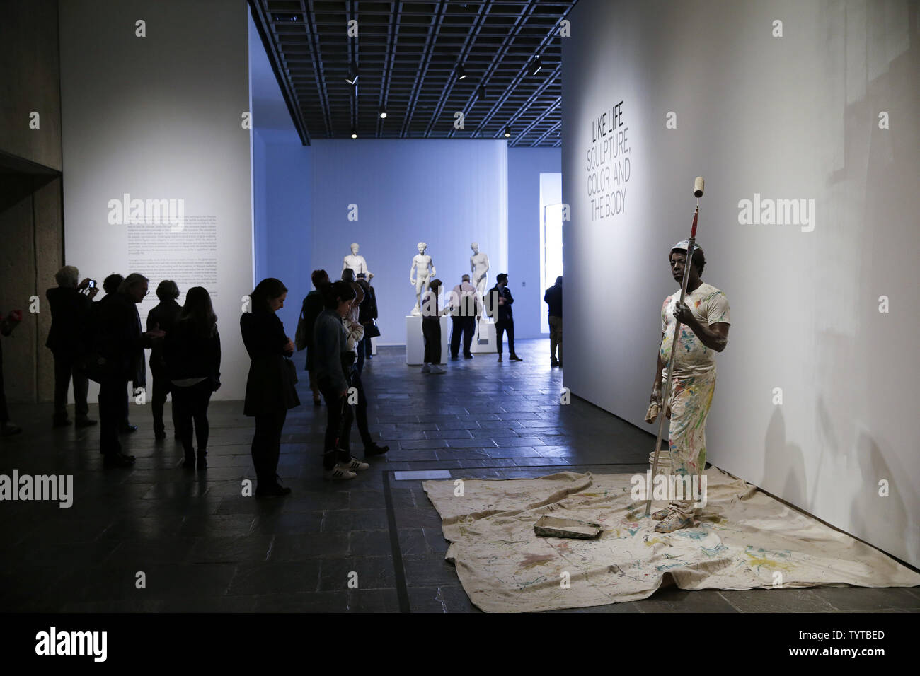 Housepainter II by Duane Hanson and other works of art are on display ...