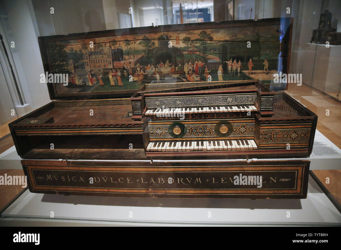 A Double Virginal by Hans Ruckers the Elder from 1581 is on display at ...
