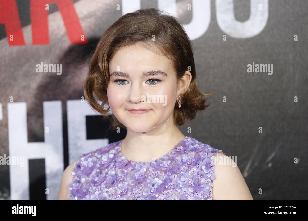 Millicent Simmonds arrives on the red carpet at the premiere for 'A ...