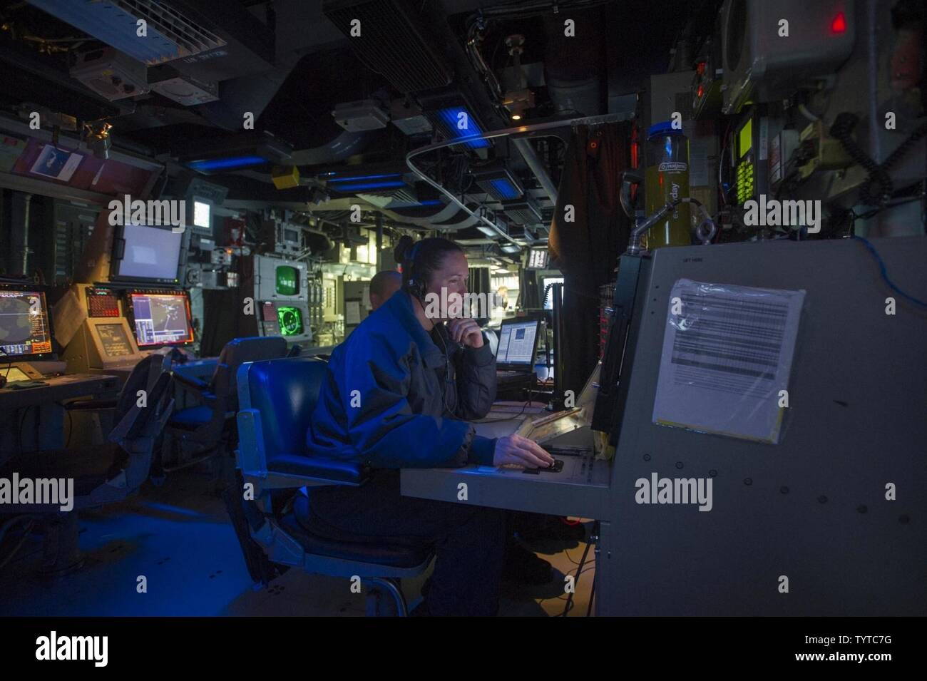 Us navy cryptologic warfare officer hi-res stock photography and images ...