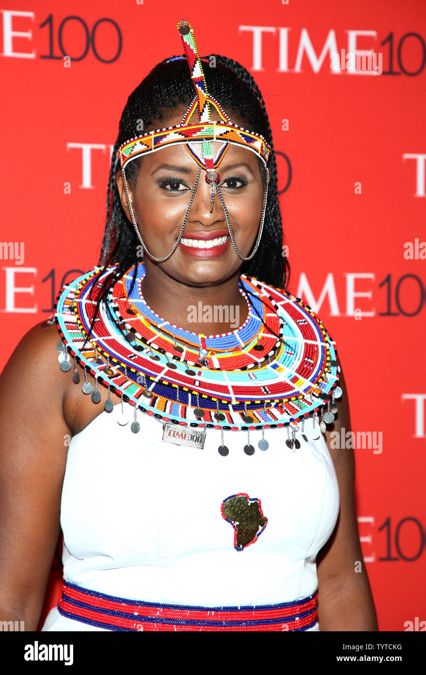 Human rights activist Nice Nailantei Leng'ete arrives on the red carpet ...