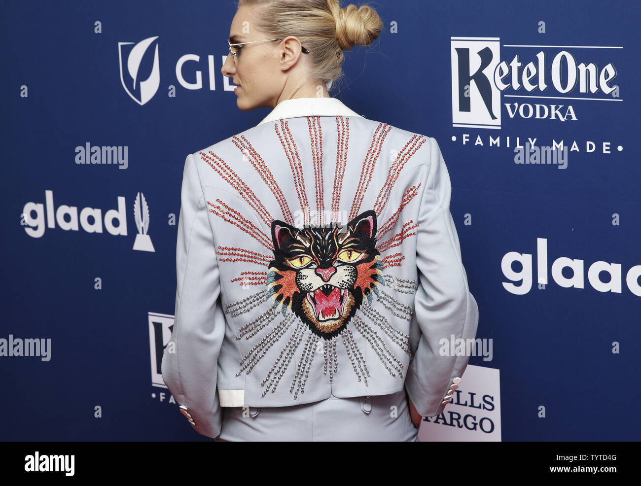 Stephanie Rice on the red carpet at the 29th Annual GLAAD Media Awards ...
