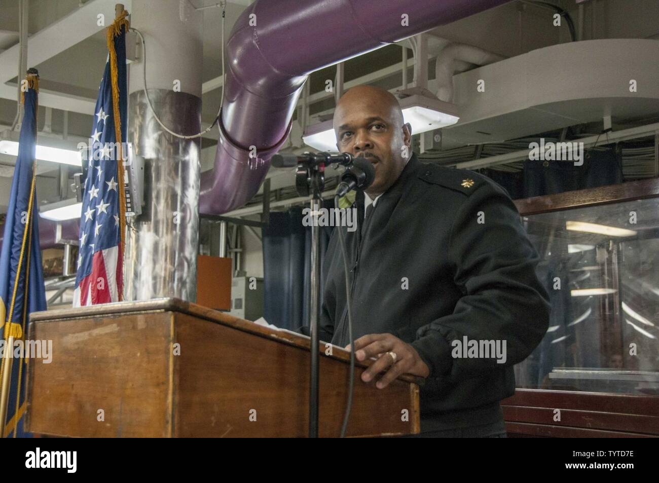 YOKOSUKA, Japan (Jan. 13, 2017) Lt. Cmdr. Freddie Koonce, aircraft ...