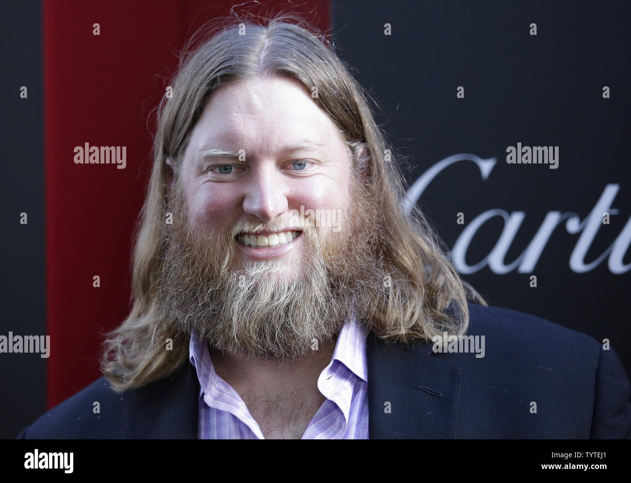 Nick Mangold arrive on the red carpet at the 'Ocean's 8' World Premiere ...