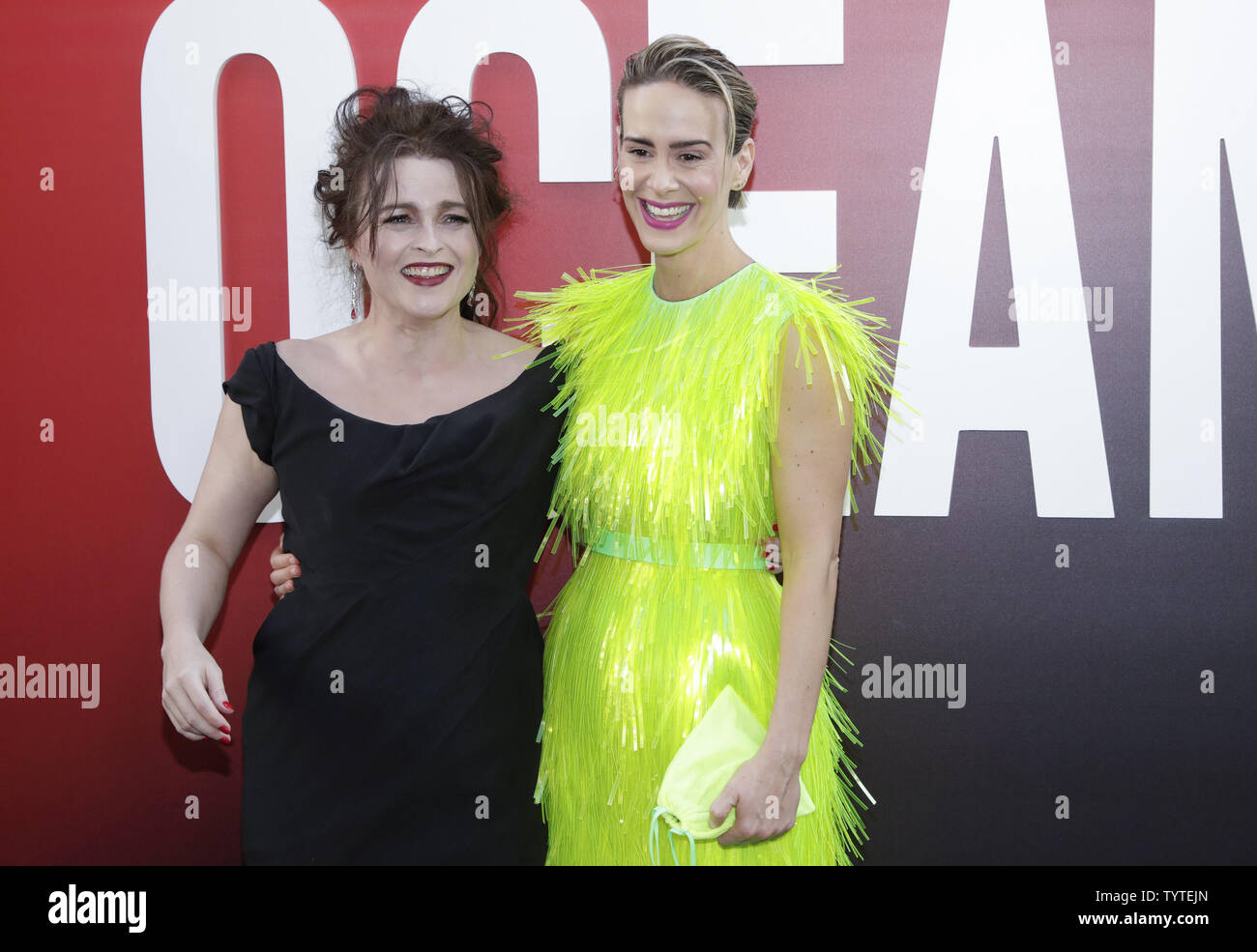 Sarah Paulson and Helena Bonham Carter arrive on the red carpet at the ...