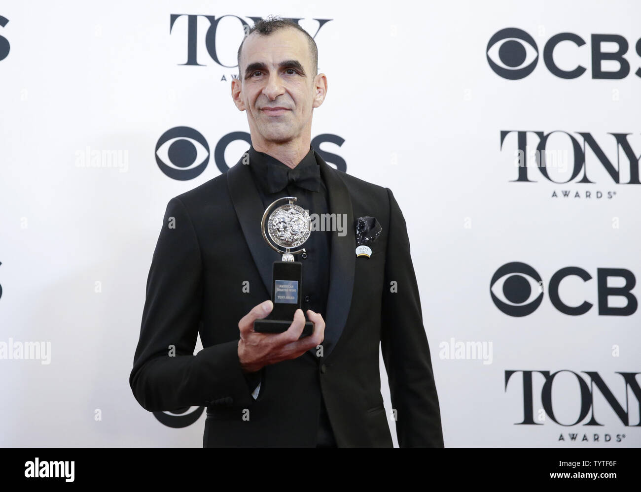 Jamshied Sharifi arrives in the Media Room at the 72nd Annual Tony ...