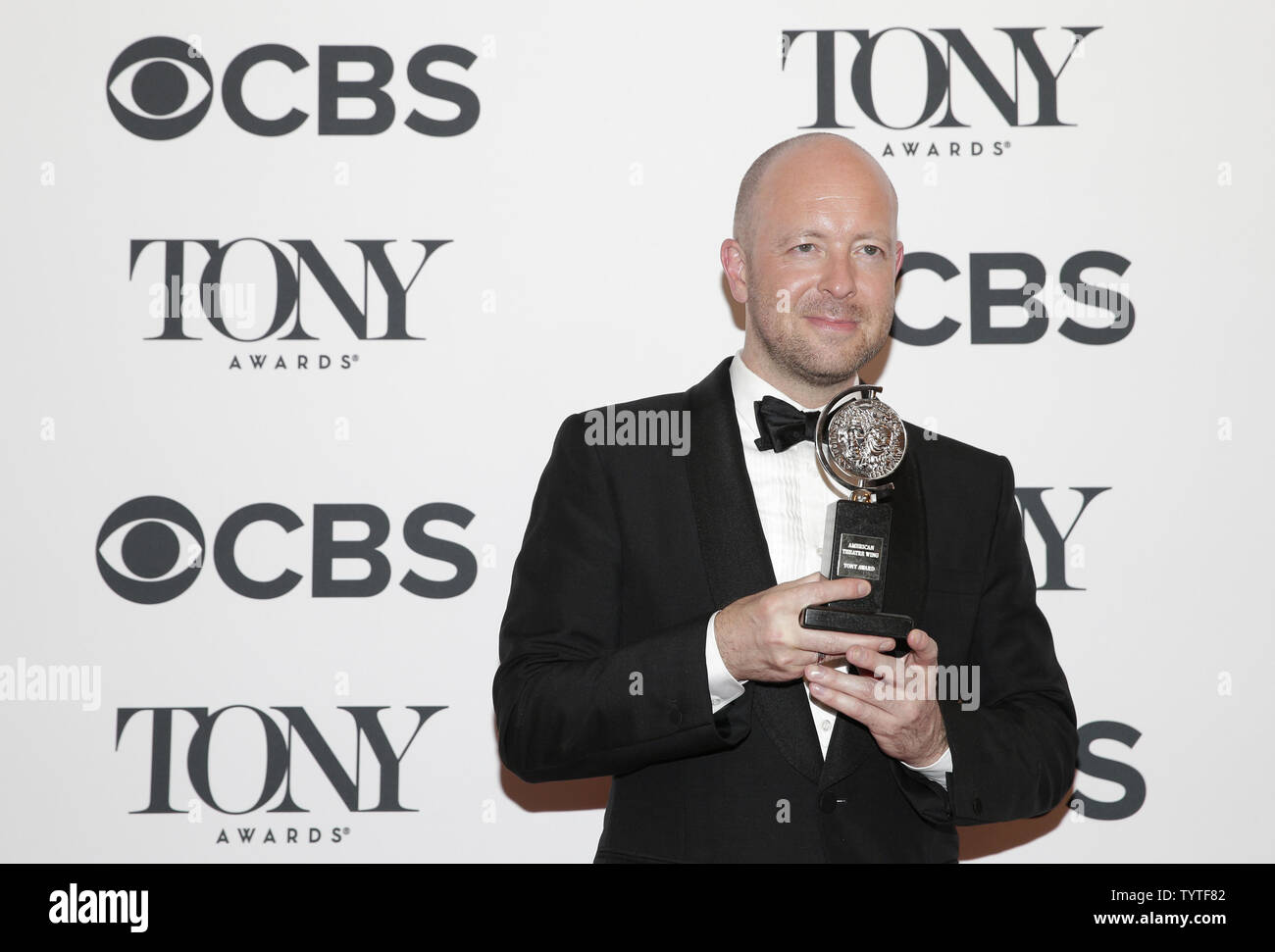 John Tiffany arrives in the Media Room at the 72nd Annual Tony Awards ...