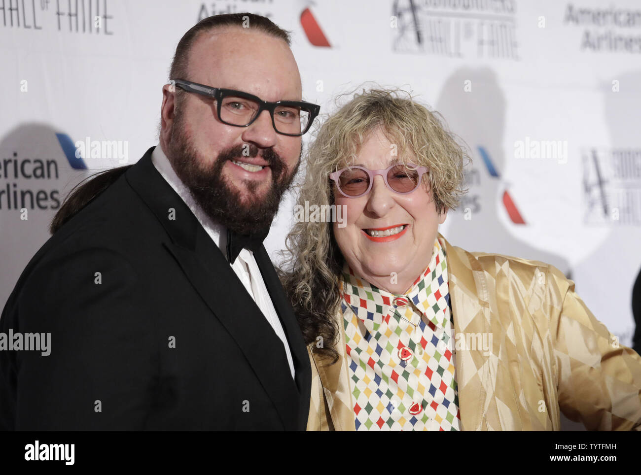 Allee Willis and Desmond Child arrive on the red carpet at the ...