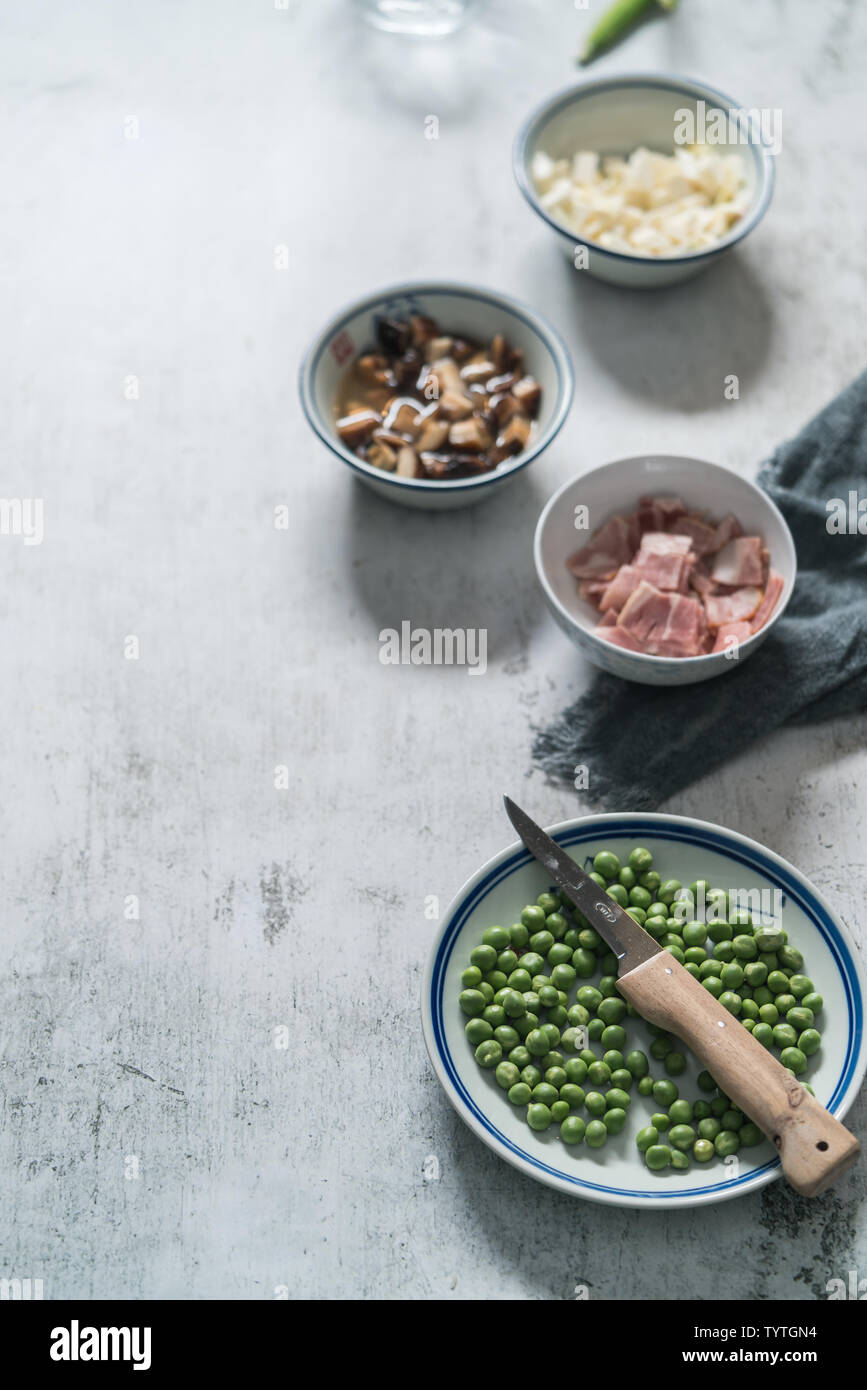 Raw materials for making rice in summer rice 3 Stock Photo - Alamy