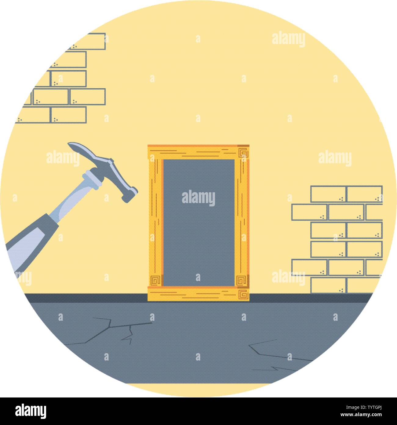 House design, under construction work repair progress reconstruction ...