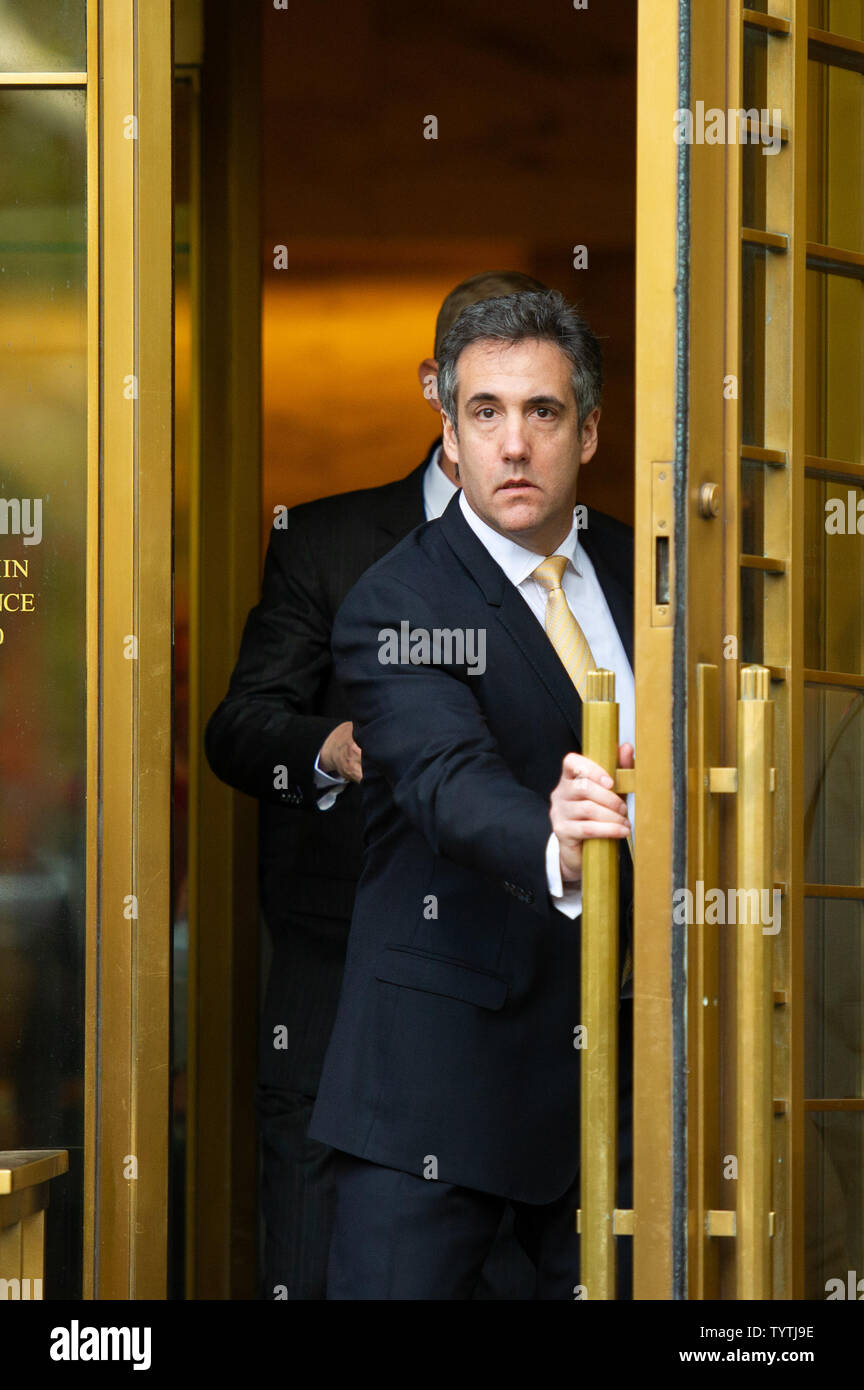Attorney Michael Cohen walks out of Federal Courthouse after pleading ...