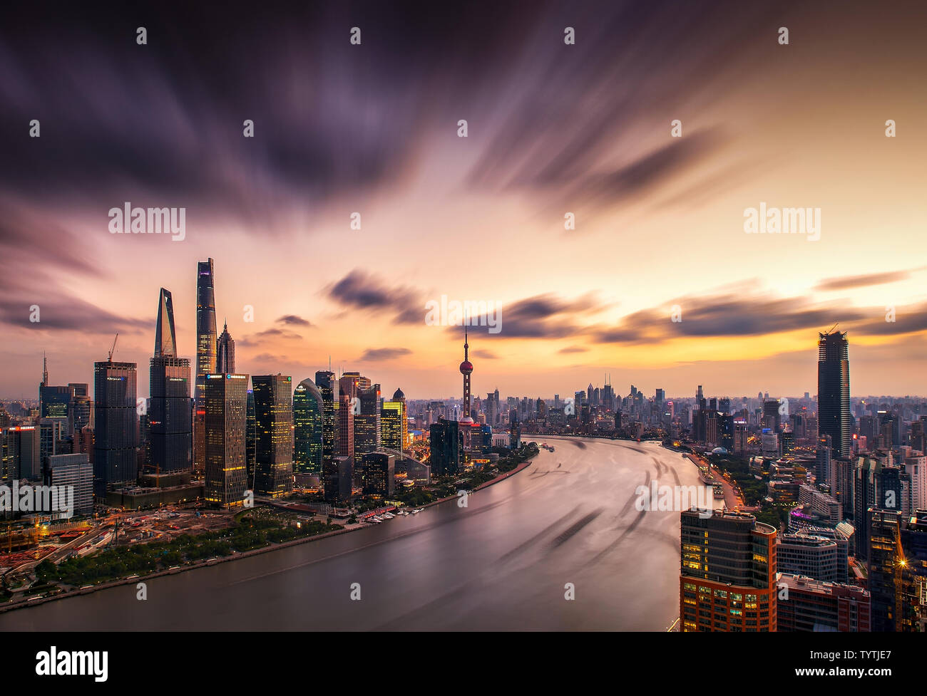 Shanghai City Architecture Scenery Stock Photo - Alamy