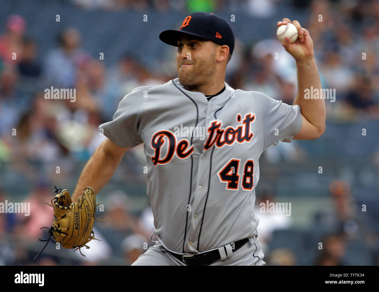 Detroit Tigers starting pitcher Matthew Boyd throws a pitch in the ...