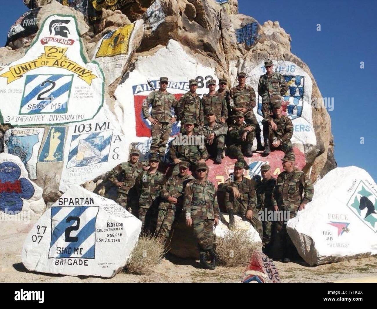 Soldiers from the 150th Combat Engineer Battalion are photographed at ...