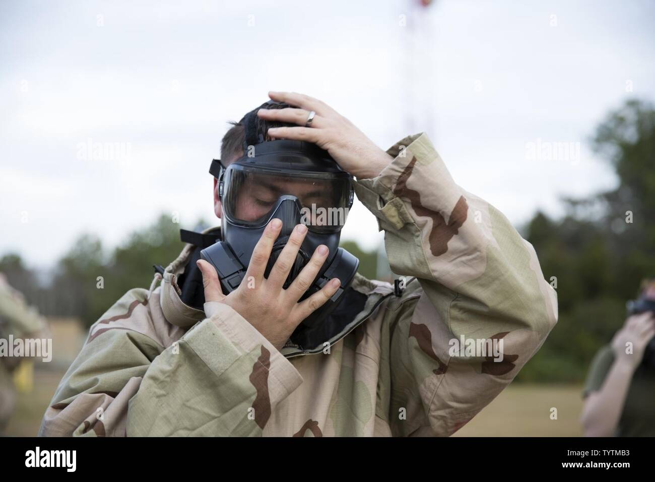 A U.S. Marine assigned to Marine Wing Headquarters Squadron (MWHS) 2 ...